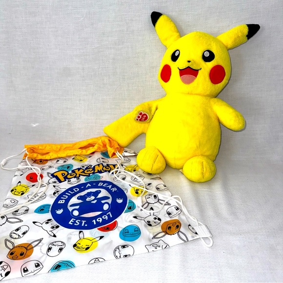 Build-A-Bear | Toys | Build A Bear Pokemon Yellow Pikachu Stuffed ...